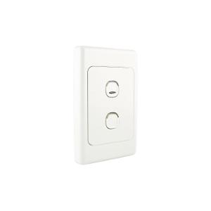 Clipsal 2000 Series 2031VHBK 1 Gang Flush Surround and Grid Plate ...